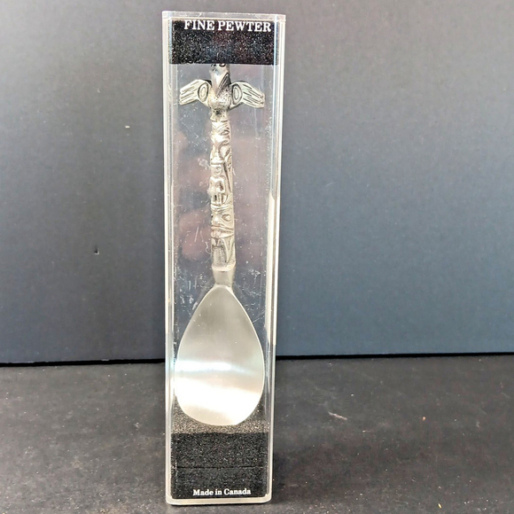 Accents | Boma Fine Pewter Native American Totem Pole Art Spoon Nib ...